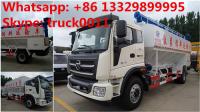 China new cheapest FOTON poultry feed truck for sale, factory sale best price FOTON 8-12tons farm-oriented feed pellet truck for sale