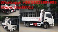 China 2020s new cheapest price dongfeng 4*2 LHD 3-5tons dump tipper truck for sale, factory sale dongfeng LHD tipper truck for sale