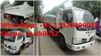 China 2020s new cheapest price dongfeng 4*2 LHD 3-5tons dump tipper truck for sale, factory sale dongfeng LHD tipper truck for sale