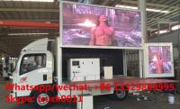 China HOT SALE! new ISUZU 4*2 LHD mobile LED truck with 3 sides P6 LED screens, best price ISUZU P4 LED billboard truck for sale