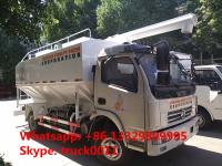 China customized farm-oriented poultry feed truck with hydraulic discharging for sale, factory sale hydraulic 12m3 feed truck for sale