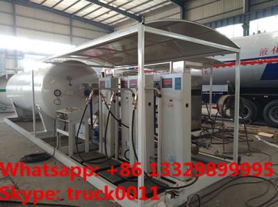 China customized 10tons skid lpg gas filling station with 4 digital scales,10tons skid lpg gas tank with digital scales for sale