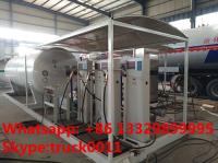 China customized 10tons skid lpg gas filling station with 4 digital scales,10tons skid lpg gas tank with digital scales for sale