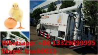 China customized 11m3 hydraulic chicken feed pellet transported truck for Philippines, bottom price dongfeng 11m3 feed truck for sale