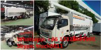 China bottom price 4-5tons hydraulic poultry feed truck for chick farm for Philipines, hot sale 11m3  feed transported truck for sale
