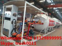 China bottom price 10,000Liters skid lpg gas station for filling taxi, factory sale 10m3 skid lpg tank witjh lpg dispenser for sale