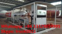 China bottom price 10,000Liters skid lpg gas station for filling taxi, factory sale 10m3 skid lpg tank witjh lpg dispenser for sale