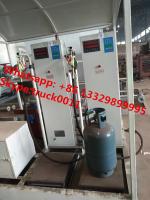 China 2021s bottom price CLW brand 10,000L mobile skid lpg gas station, skid lpg gas tank with digital scale for gas cylinder for sale