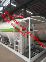 China wholesale new bottom price 8,000Liters skid lpg gas refilling station with double digital scales for gas cylinders for sale