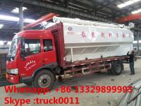 China bottom price CLW 10tons bulk animal feed tank mounted on cargo truck for sale, HOT SALE! 10tons feed tank container for sale