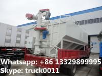 China factory selling 12m3 animal feed tank mounted on cargo truck, HOT SALE! 5-6tons bulk poultry feed tank mounted on truck for sale
