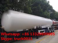 China 2020s New design 59.5cubic meters bulk lpg gas semitrailer for sale, factory sale bottom price 59.5m3 lpg tank trailer for sale