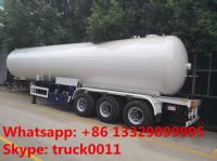 China 2020s New design 59.5cubic meters bulk lpg gas semitrailer for sale, factory sale bottom price 59.5m3 lpg tank trailer for sale