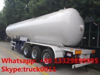 China 2020s New design 59.5cubic meters bulk lpg gas semitrailer for sale, factory sale bottom price 59.5m3 lpg tank trailer for sale