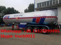 China factory bottom price China new biggest 61,900Liters lpg gas tank semitrailer, triples BPW/FUWA 26tons lpg gas trailer for sale