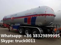 China factory bottom price China new biggest 61,900Liters lpg gas tank semitrailer, triples BPW/FUWA 26tons lpg gas trailer for sale