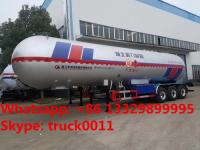 China factory bottom price China new biggest 61,900Liters lpg gas tank semitrailer, triples BPW/FUWA 26tons lpg gas trailer for sale