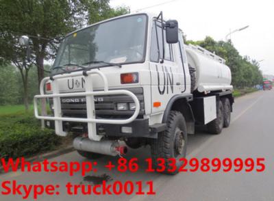 China Factory sale Bottom price dongfeng 6x6 fuel truck tanker for sale, HOT SALE! UN customized dongfeng 6*6 LHD fuel dispens for sale