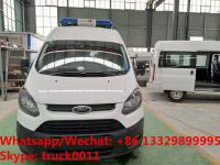 China 2020s high quality and low price FORD 4*2 LHD Transit gasoline Engine Ambulance car for sale, ambulance vehicle for sale