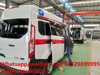 China 2020s high quality and low price FORD 4*2 LHD Transit gasoline Engine Ambulance car for sale, ambulance vehicle for sale