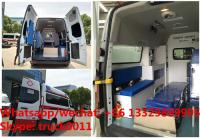 China 2020s high quality and low price FORD 4*2 LHD Transit gasoline Engine Ambulance car for sale, ambulance vehicle for sale