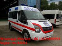China 2020s best seller-FORD V348 diesel transit ambulance vehicle for sale, high quality and low price FORD diesEL ambulance for sale