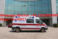China High quality FORD TRANSIT  longer gasoline emergency ambulance for sale, HOT SALE! Cheapest price FORD ICU ambulance car for sale