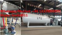 China customized mobile skid propane gas refilling station with 4 digital weighting scales for sale, skid lpg gas plant for sale