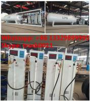 China customized mobile skid propane gas refilling station with 4 digital weighting scales for sale, skid lpg gas plant for sale