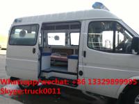 China HOT SALE! new lowest price JMC 4*2 LHD diesel smaller transporting ambulance for sale, smallest diesel ambulance for sale