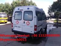 China HOT SALE! new lowest price JMC 4*2 LHD diesel smaller transporting ambulance for sale, smallest diesel ambulance for sale