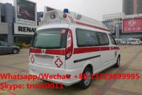 China High quality and lower price new FOTON MP  E series transiting ambulance vehicle for sale, FOTON gasoline ambulance for sale
