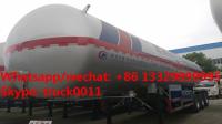 China Factory sale best price 56cbm propane gas transported trailer, HOT SALE! high quality and cheaper price lpg tank trailer for sale