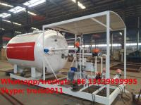 China China made high quality and lower price 10cbm mobile skid lpg gas storage tank with digital weighting scale for sale for sale