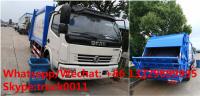 China Factory sale high quality and lower price dongfeng 6m3 garbage compactor truck, HOT SALE! dongfeng 7tons garbgae truck for sale