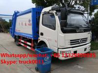 China Factory sale high quality and lower price dongfeng 6m3 garbage compactor truck, HOT SALE! dongfeng 7tons garbgae truck for sale