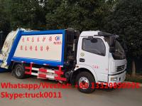 China Factory sale high quality and lower price dongfeng 6m3 garbage compactor truck, HOT SALE! dongfeng 7tons garbgae truck for sale