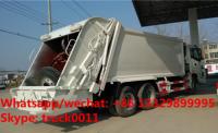 China FOTON AUMAN 6*4 LHD 16m3 garbage compactor truck, factory sale cheapest price FOTON 16m3 compacted garbage truck for sale