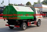 China Factory sale Bottom price KAMA mini 3m3 hook lift trash truck,FOT SALE! KAMA gasoline mini wastes collecting vehicle for sale