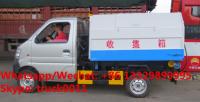 China Factory sale cheaper price Chang'an mini hook lift garbage truck, HOT SALE good price gasoline wastes collecting vehicle for sale