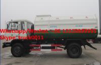 China Factory sale cheaper price Dongfeng 4*2 LHD side loader garbage truck, HOT SALE! good price wastes collecting vehicle for sale