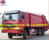 China Hot selling SINO TRUK HOWO 6*4 16M3 Compressed rubbish Truc, wholesale good price 16m3 garbage compctor truck for sale