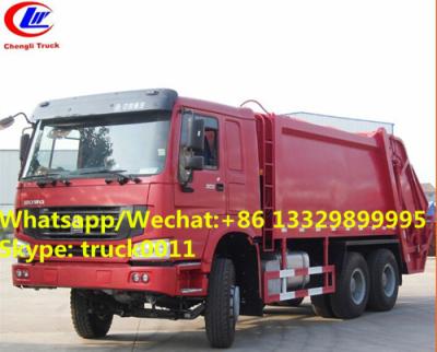 China Hot selling SINO TRUK HOWO 6*4 16M3 Compressed rubbish Truc, wholesale good price 16m3 garbage compctor truck for sale