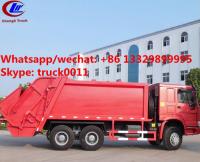 China Hot selling SINO TRUK HOWO 6*4 16M3 Compressed rubbish Truc, wholesale good price 16m3 garbage compctor truck for sale