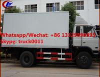 China High quality and competitive price dongfeng 10tons 170hp diesel cold room truck for sale, refrigerator van truck for sale