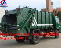 China Factory sale good price FAW brand 4*2 LHD 5m3 garbage compactor truck, HOT SALE! lower price wastes collecting vehicle for sale