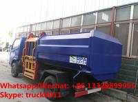 China customized CLW 4*2 LHD side garbage bin lifter truck for sale, HOT SALE! lowest price CLW brand side loader garbge truck for sale