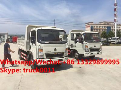 China High quality and good price customized SINO TRUK HOWO 4tons dump tipper truck, Factory sale lower price HOWO tipper for sale