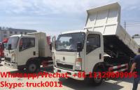 China High quality and good price customized SINO TRUK HOWO 4tons dump tipper truck, Factory sale lower price HOWO tipper for sale