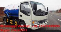 China Factory customized high quality and lower price JAC 4*2 LHD 5m3 vacuum tank truck for sale, sludge tank truck  for sale for sale